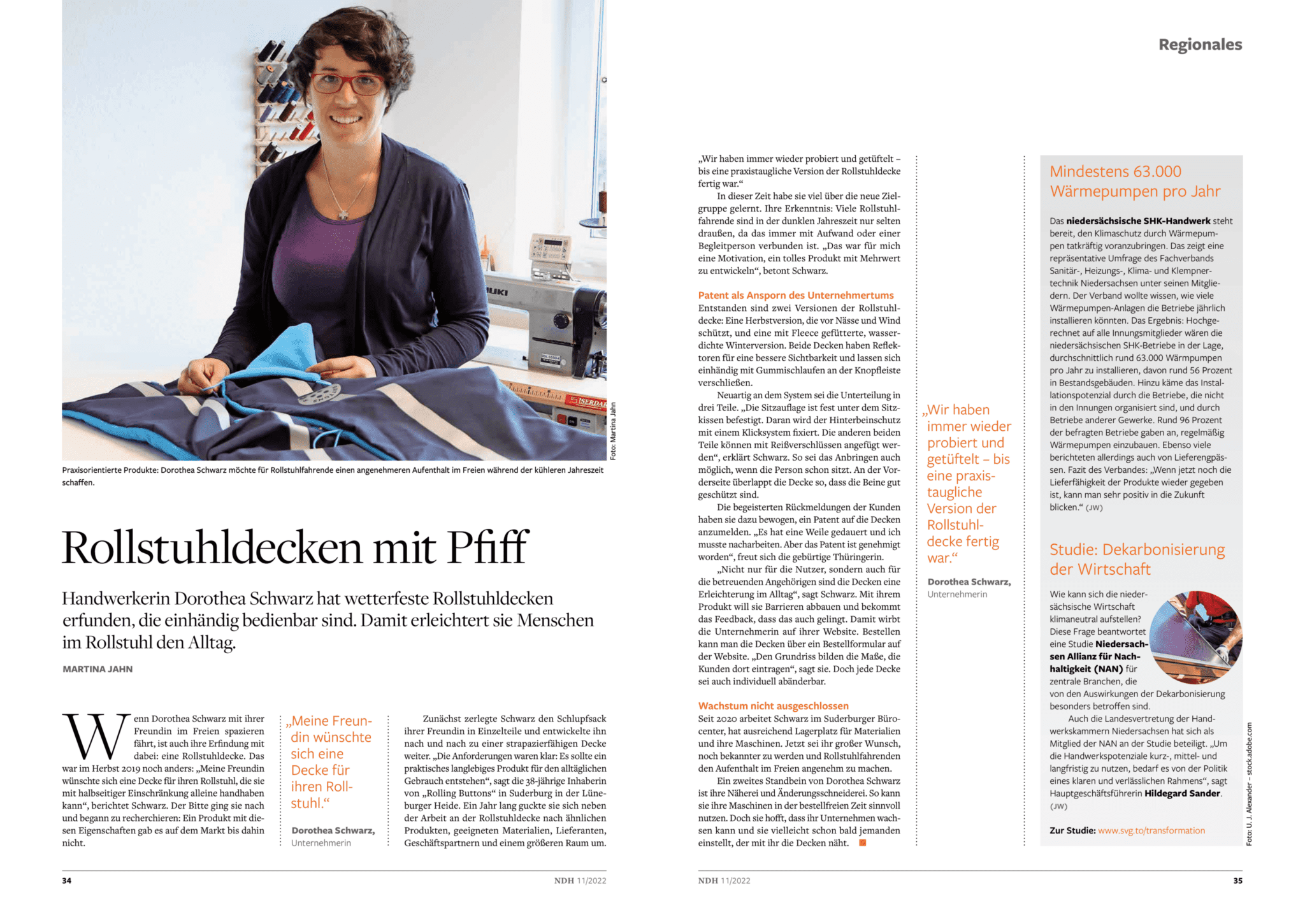 Presse – Rolling Buttons – Rollstuhldecken